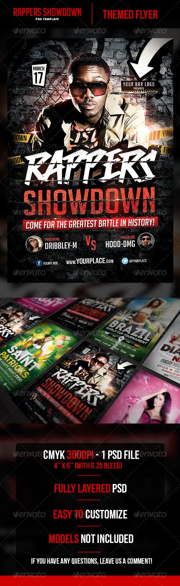 Rapper Graphics, Designs & Templates | GraphicRiver