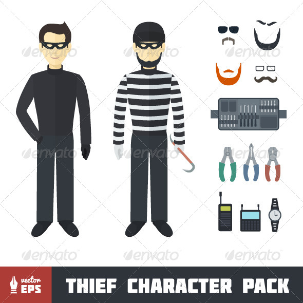 Thief Graphics, Designs & Templates | GraphicRiver