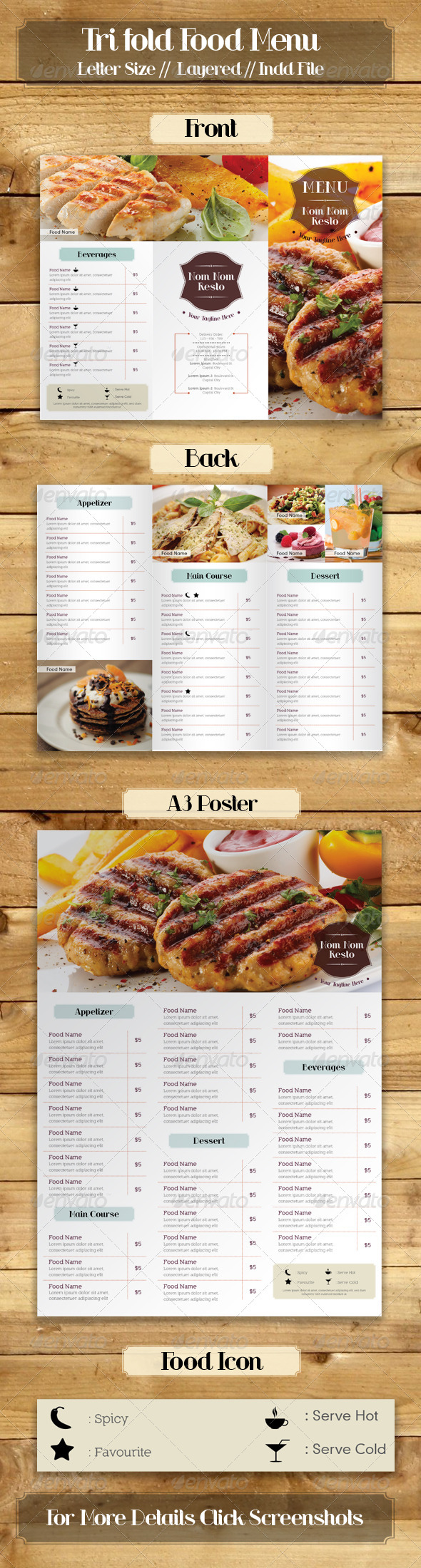 A3 Menu Templates from GraphicRiver