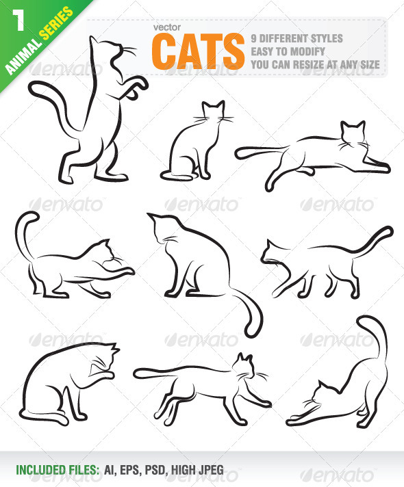 Cat Graphics, Designs & Templates | GraphicRiver
