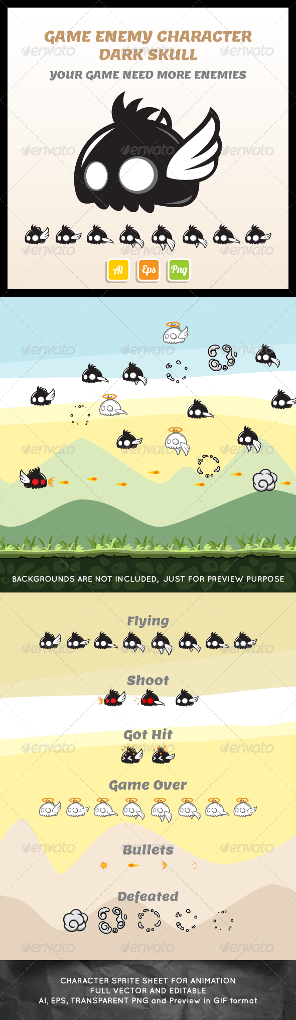 Enemies Sprite Game Assets from GraphicRiver