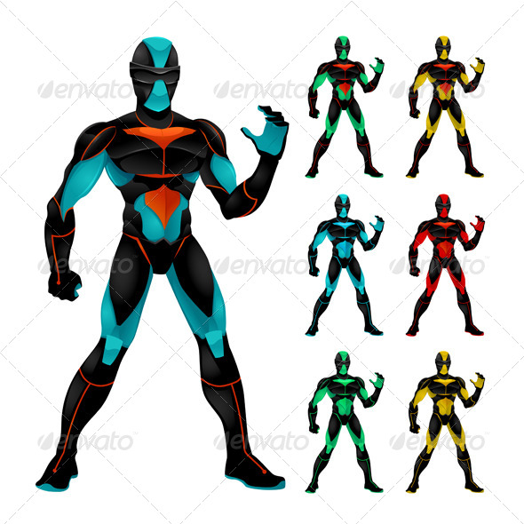 Character Futuristic Graphics, Designs & Templates