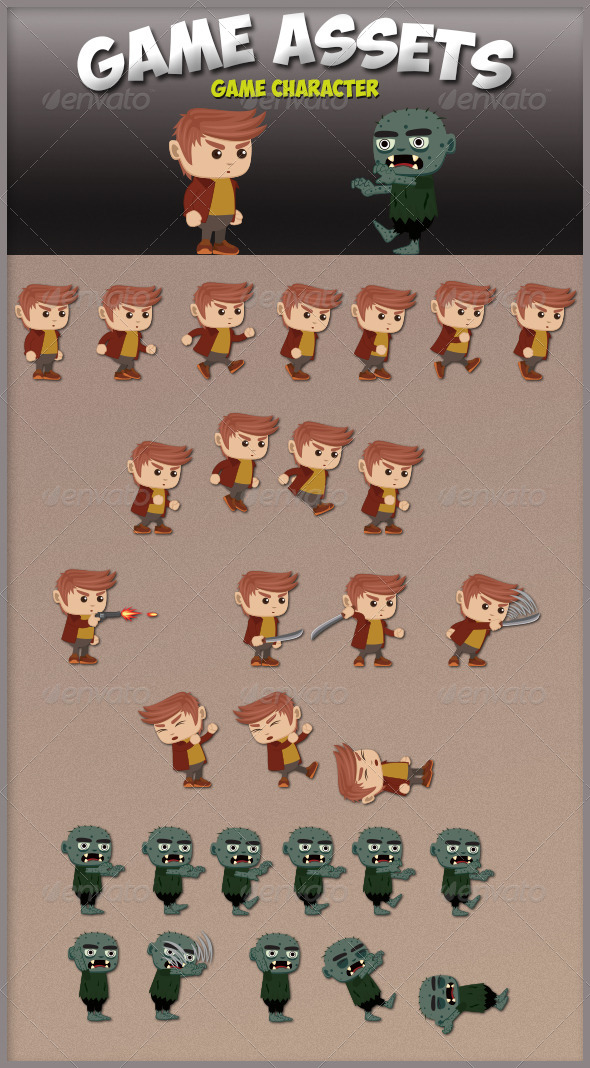 Gun 2D Game Assets from GraphicRiver