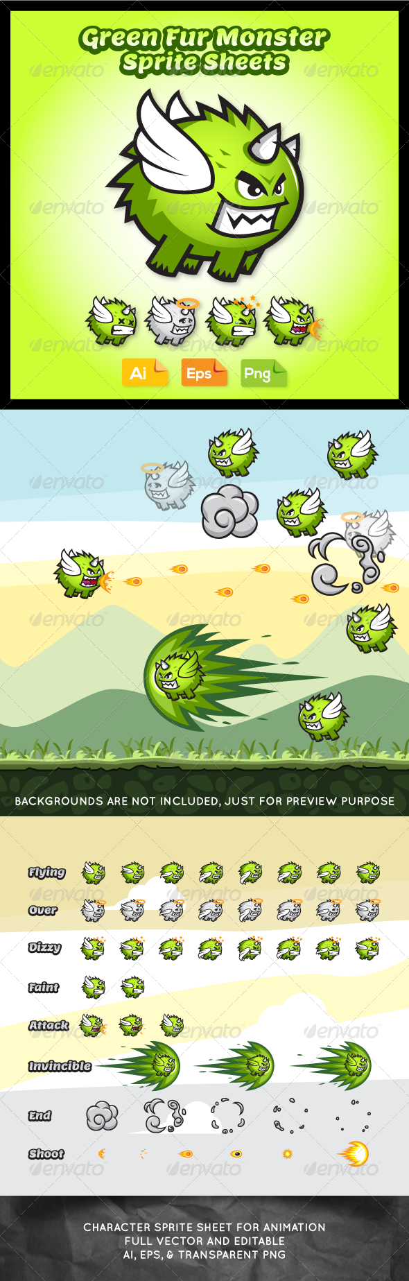 Monsters Sprite Game Assets from GraphicRiver
