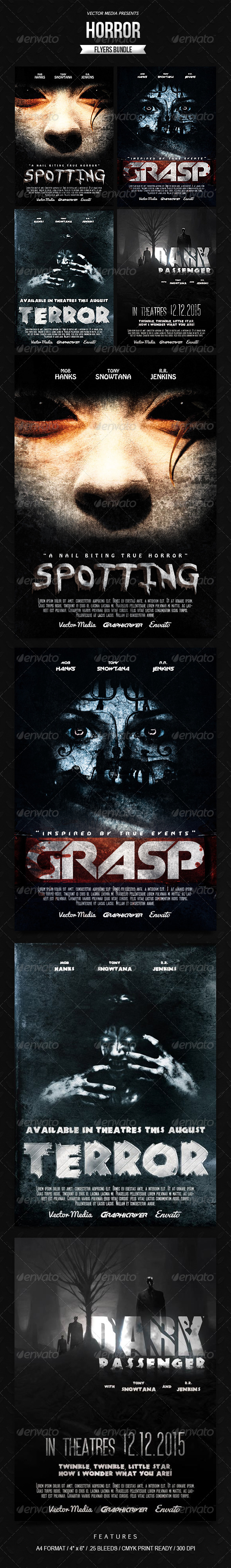 Horror poster Graphics, Designs & Templates | GraphicRiver