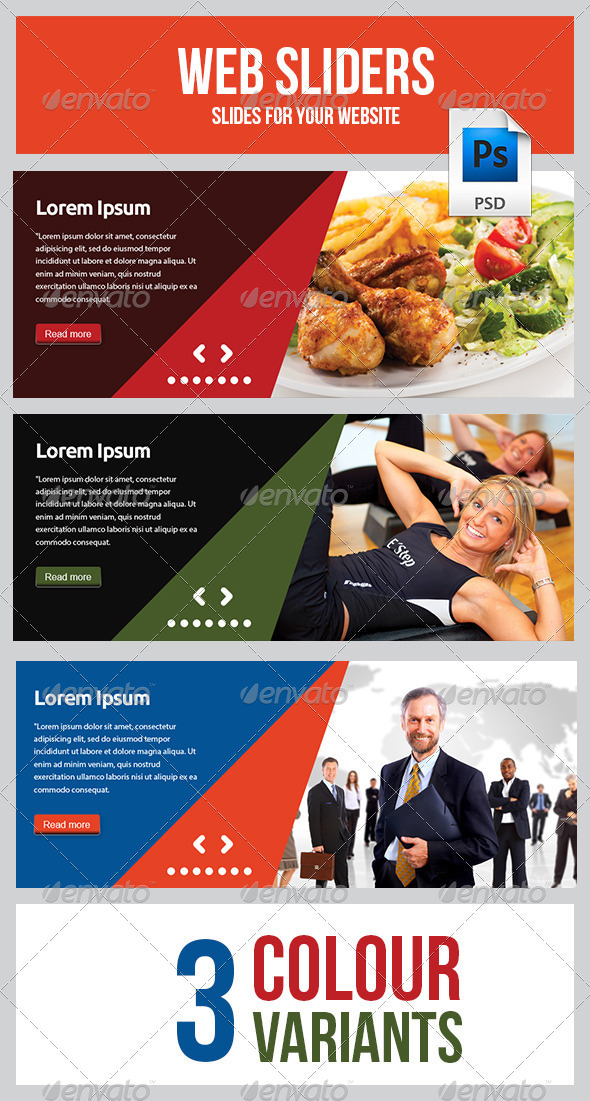 Slider Graphics, Designs & Templates from GraphicRiver