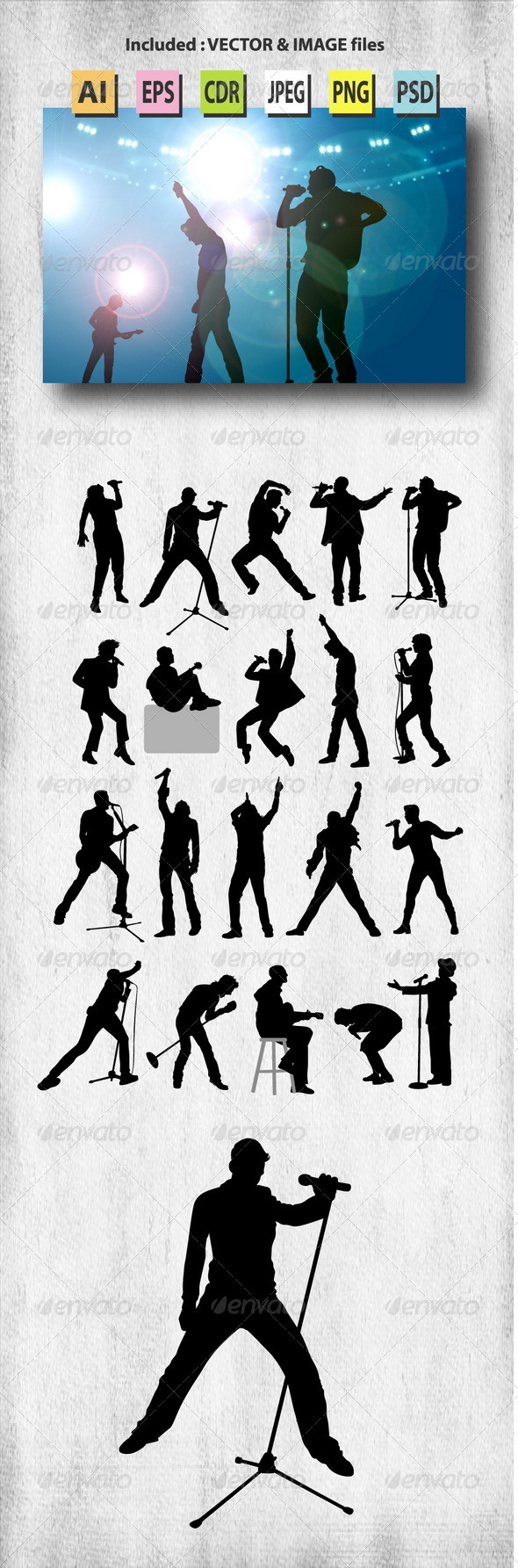 Singer Graphics, Designs & Templates | GraphicRiver