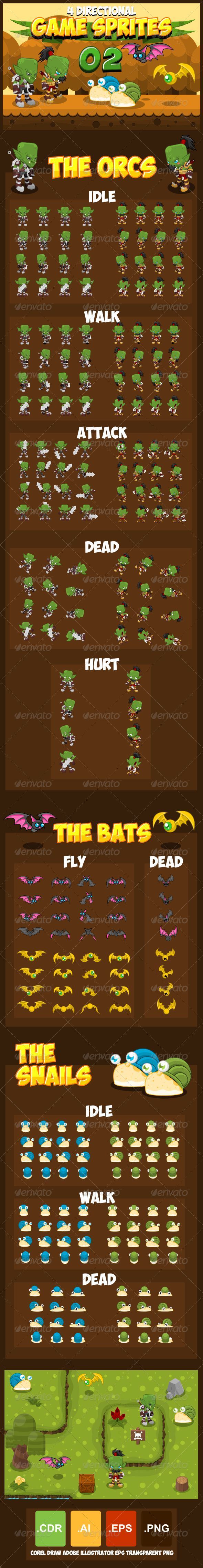 Top-down Sprite Sheet Game Assets from GraphicRiver