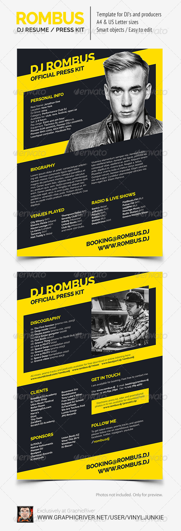 Music Epk Template PDF Template