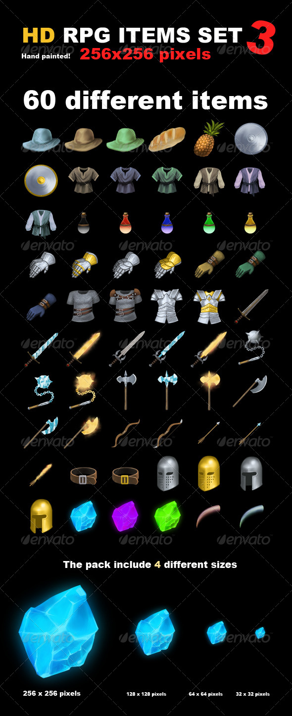 Rpg Game Sprites & Sheet Templates from GraphicRiver