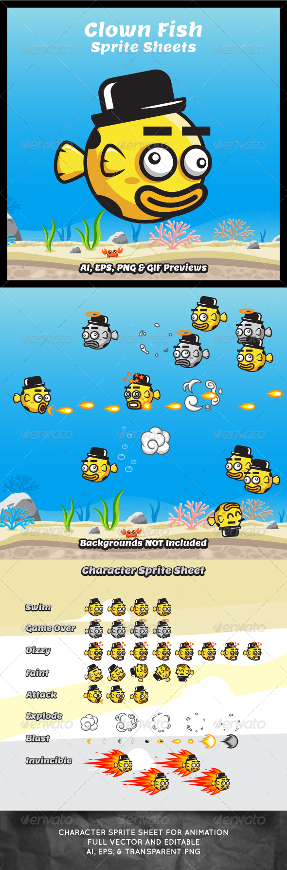 Fish Game Assets | GraphicRiver