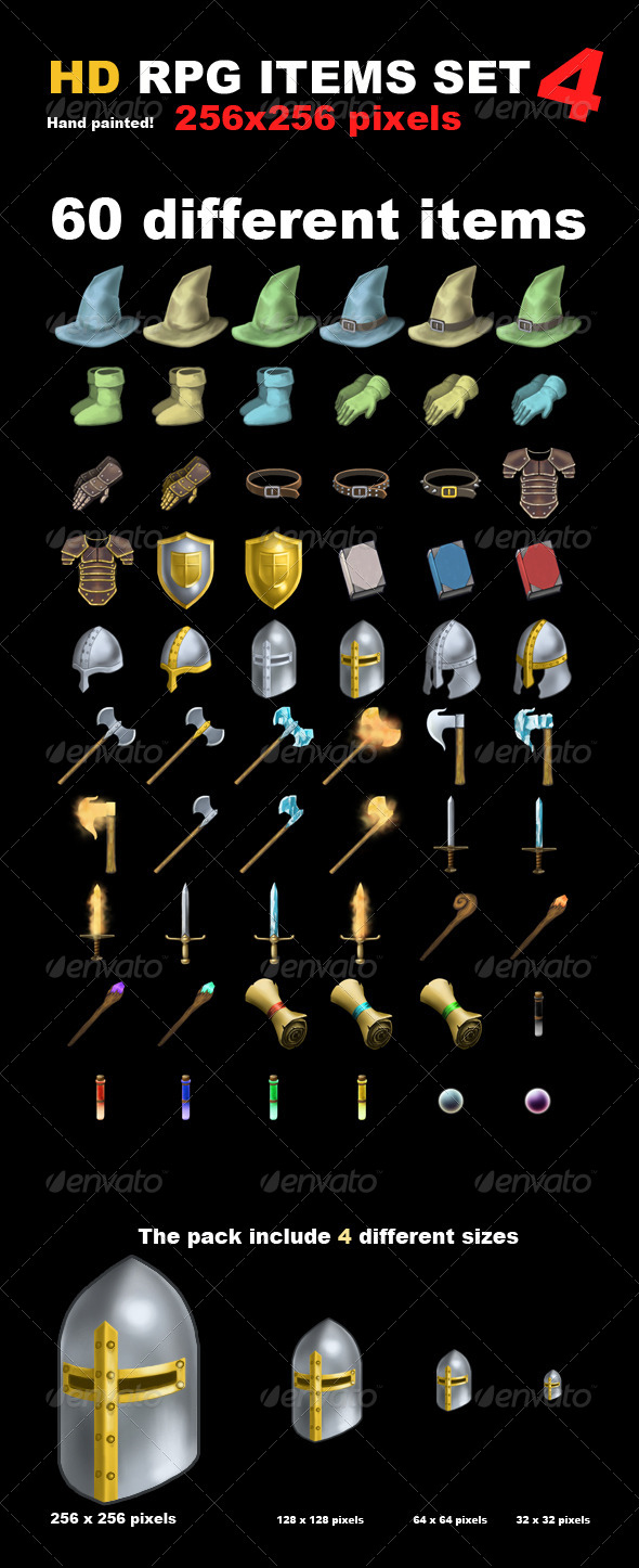 Rpg Game Sprites & Sheet Templates from GraphicRiver