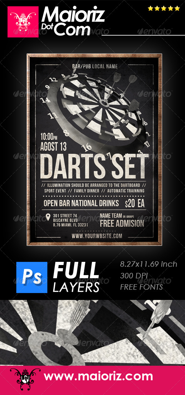 Darts Graphics, Designs & Templates | GraphicRiver
