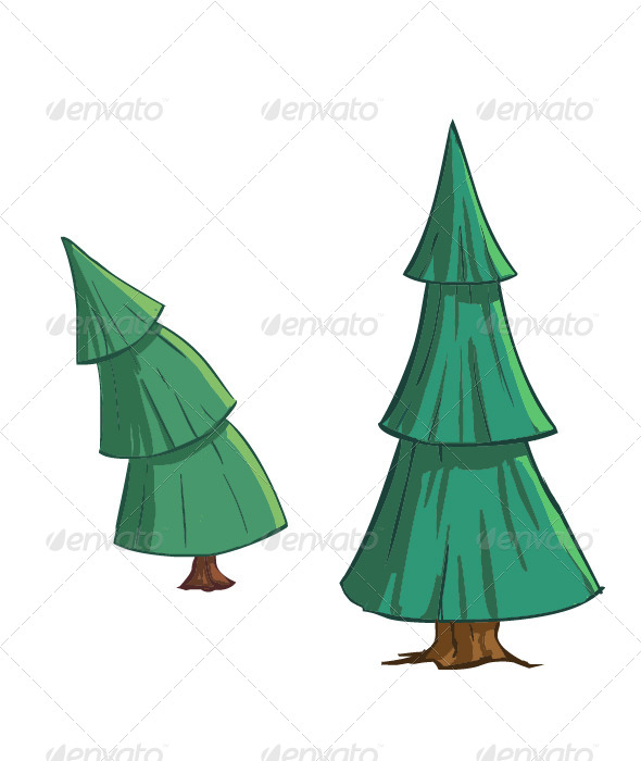 Pines Cartoon Graphics, Designs & Templates from GraphicRiver