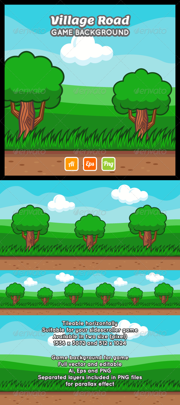 Villages Game Assets | GraphicRiver
